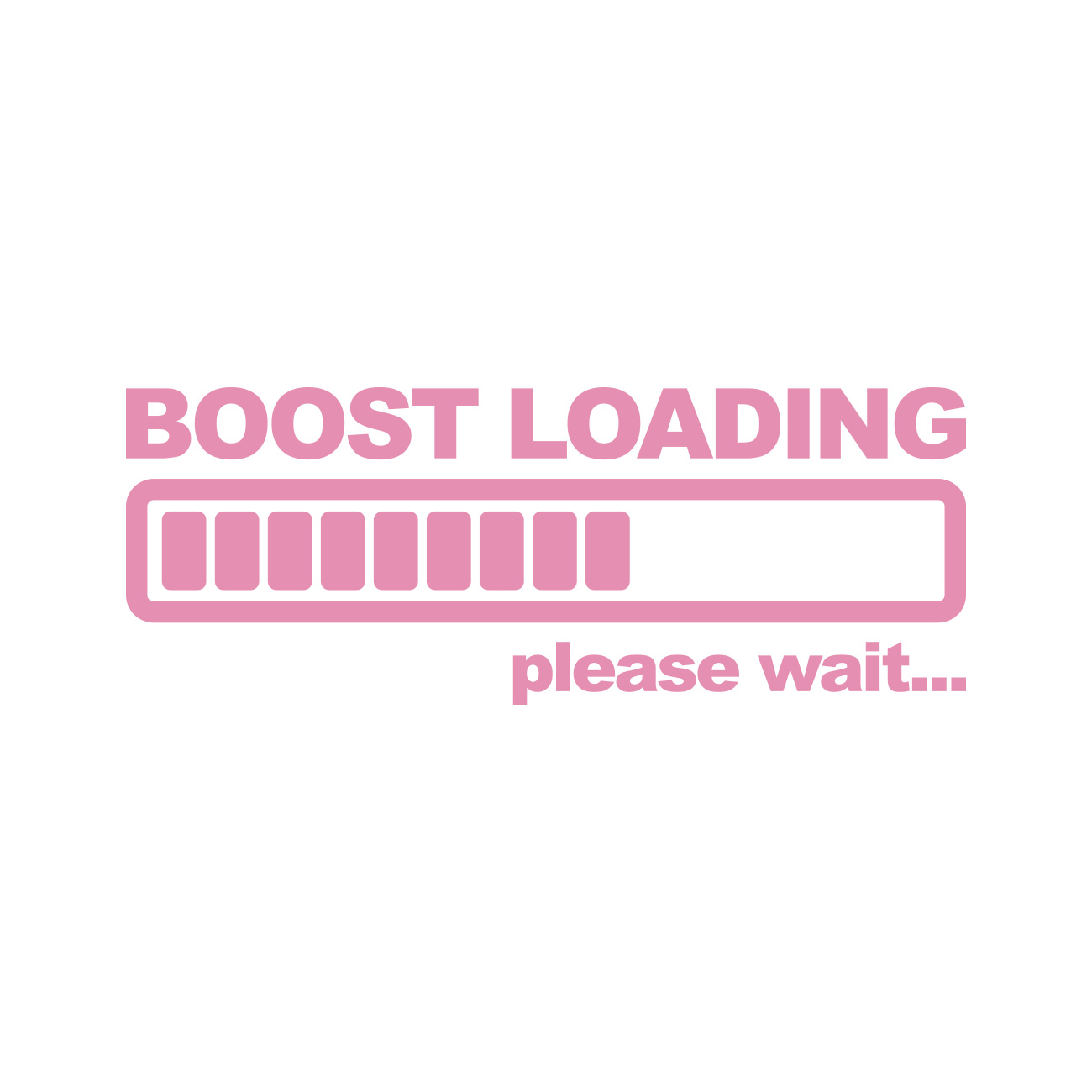 Boost Loading Sticker Decal Die Cut - Self Adhesive Vinyl ...