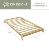 American Furniture Classics TWIN PLATFORM Platform Bed, Natural - Twin ...