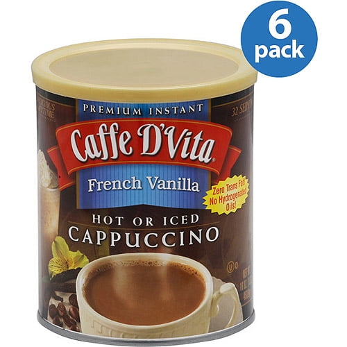 Caffe D'Vita French Vanilla Premium Instant Cappuccino Mix, 16 oz ...