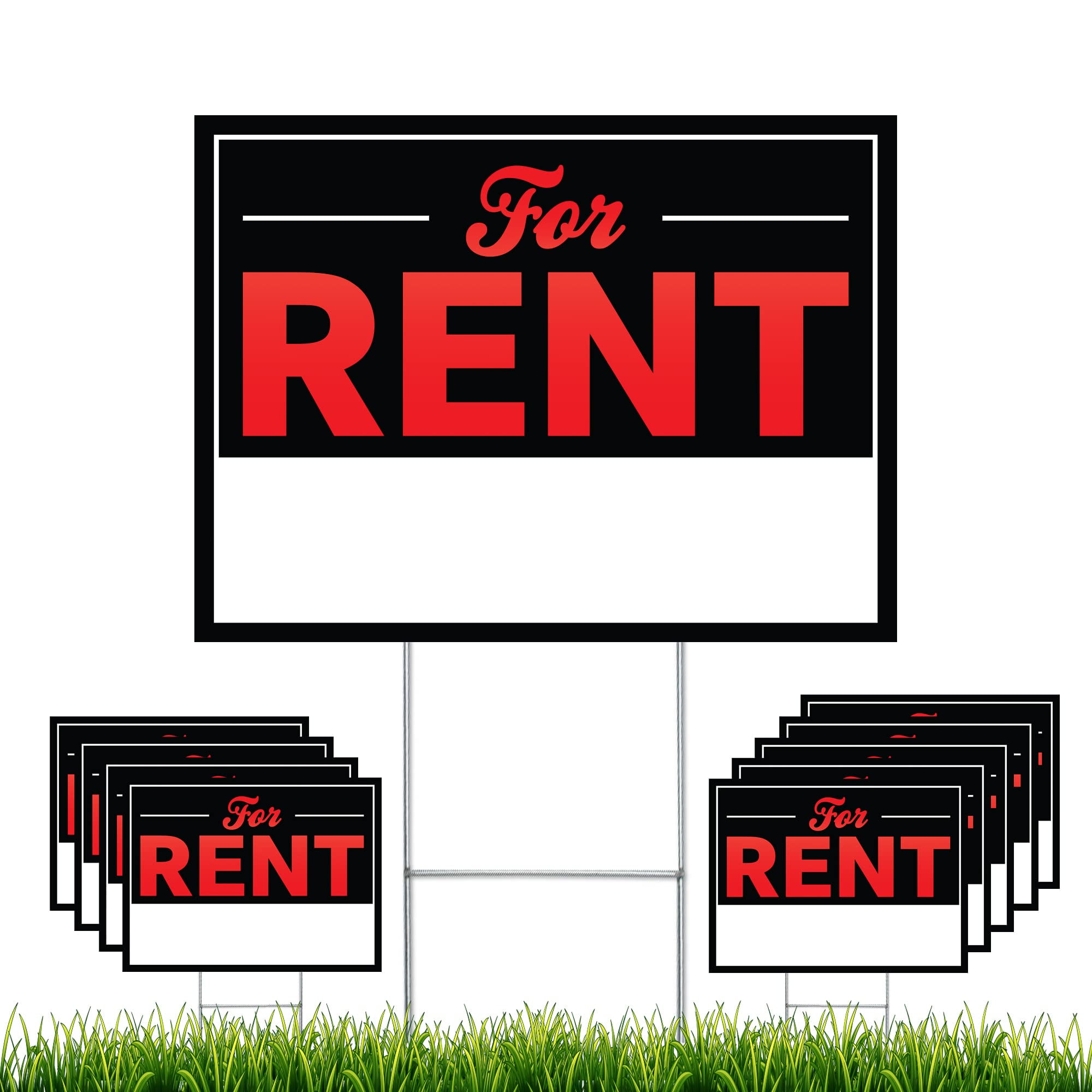 NEXT LEVEL SIGNS | For Rent Yard Signs | 24 W x 18 H Inches | 24" x 10 ...