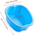 Uralili Large Foot Soaking Bath Basin, Sturdy Plastic Foot Soaker Wash ...