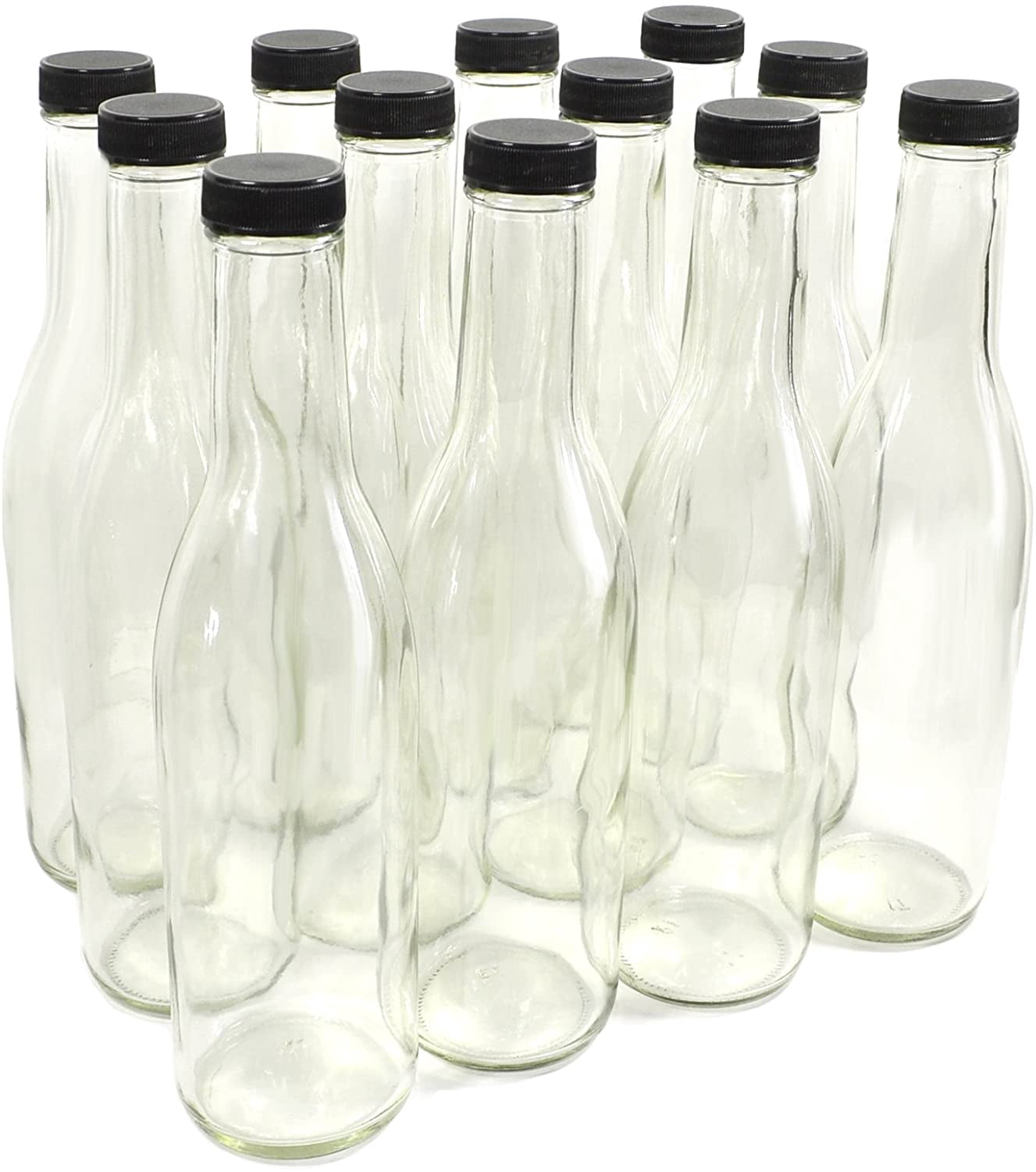 12 Botellas de Vidrio para Salsa Casera y Aderezos nicebottles ...