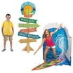 Fun Express 80" 3D Bright Multicolored Boom Box Cardboard Cutout Stand ...