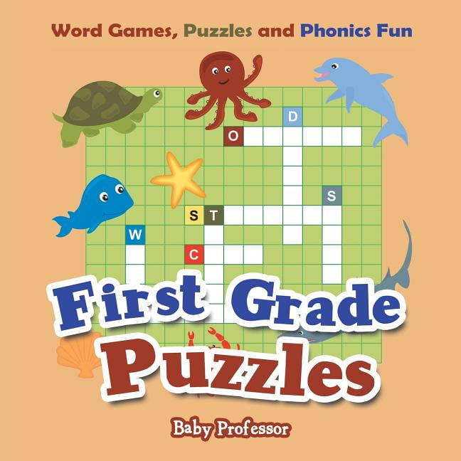 First Grade Puzzles : Word Games, Puzzles and Phonics Fun (Paperback ...