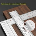 Right Angles Ruler With Safety Design Rounded Edges Carpenter Square ...