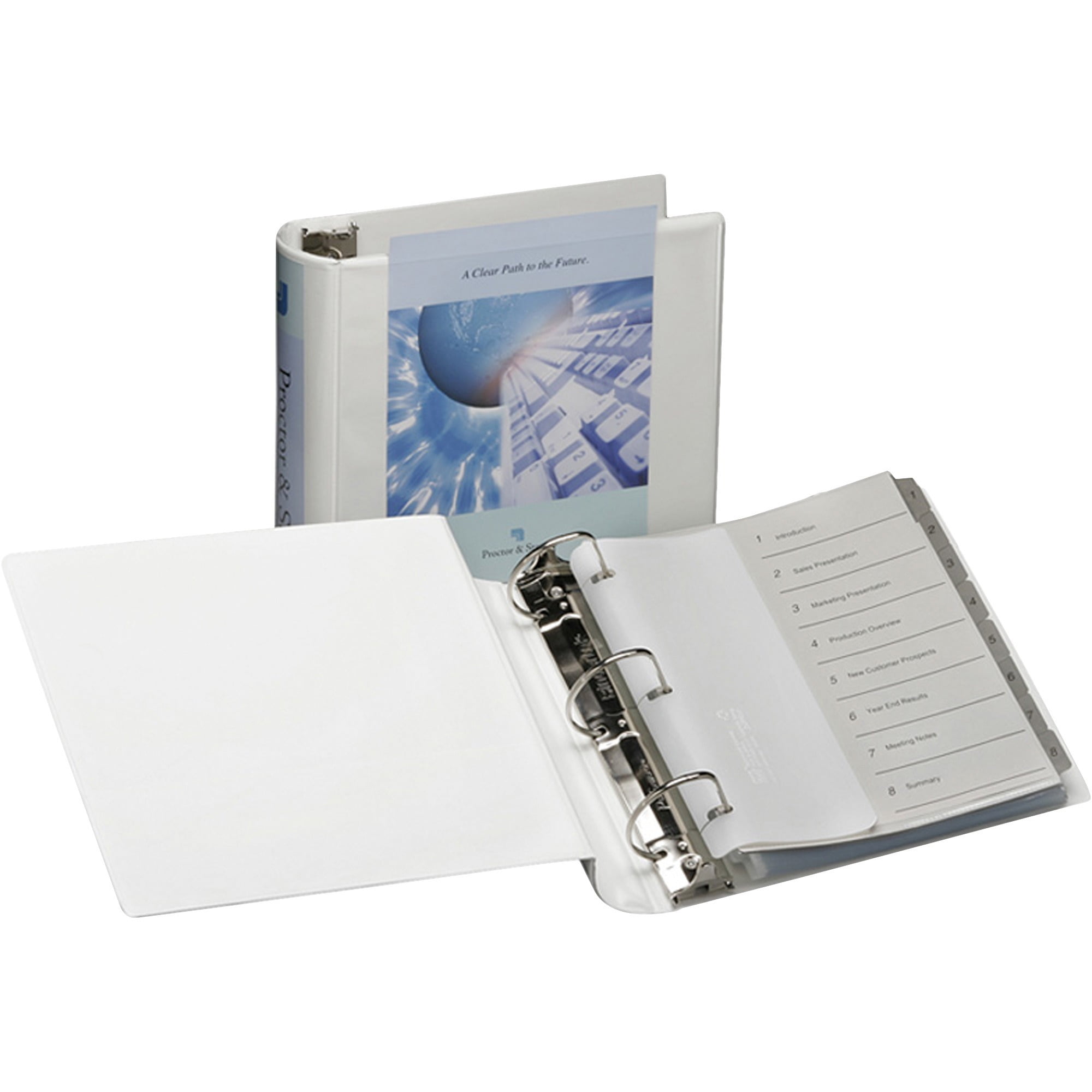 Samsill, SAM17787, DXL Locking D-Ring Binders, 1 Each, White - Walmart.com