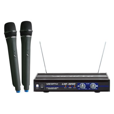 VocoPro HYBRIDPLAY8 8 Channel UHF Hybrid Wireless Headset & Lapel ...