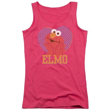 Trevco SST202-JTK-2 Sesame Street & Patterned Elmo Heart - Juniors Tank ...
