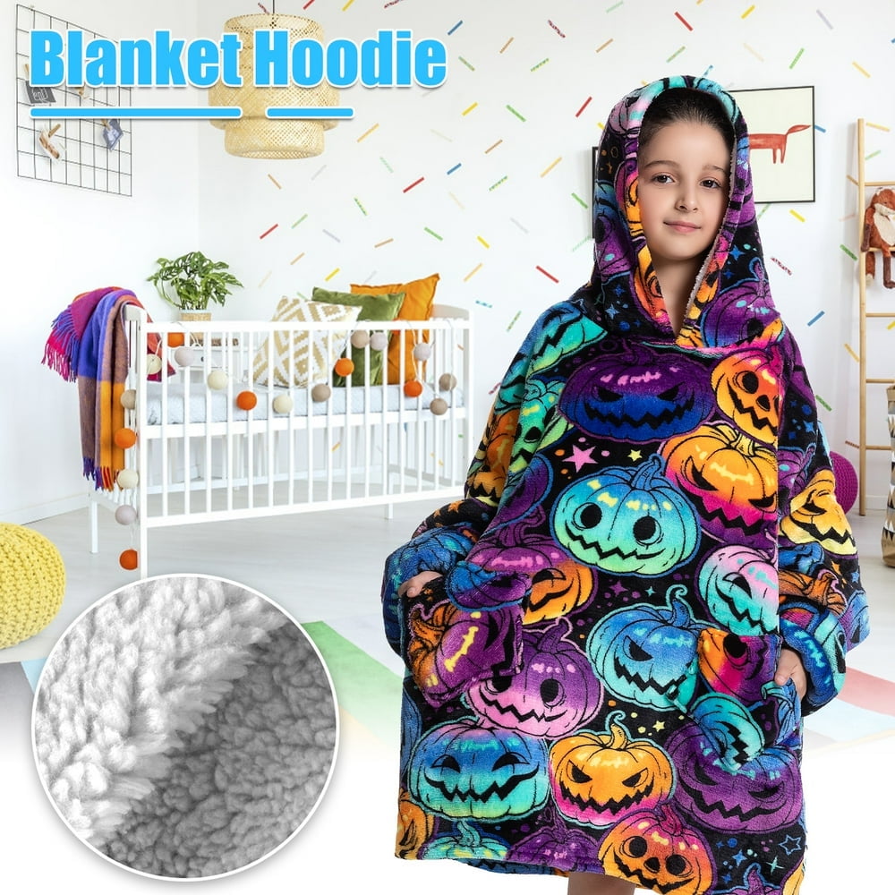 Click here for Generic Blanket Hoodie For Kids Oversized Wearable... prices