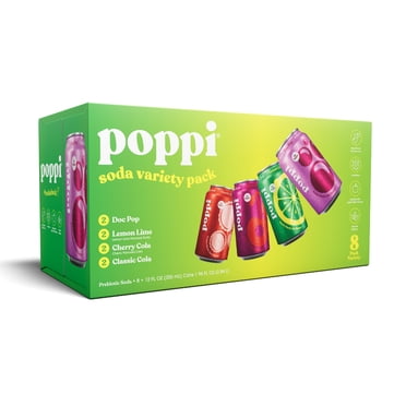 poppi Alpine Blast Prebiotic Soda, 12 oz, 4 Pack Cans - Walmart.com