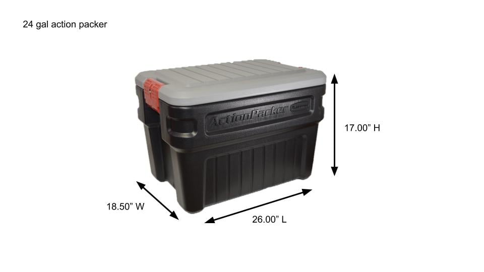 Rubbermaid 24 Gallon ActionPacker 1 Pack – Beauty Suppliers – Online ...