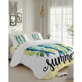 4 Piece Duvet Cover Set Twin, Summer Lemon Fish Mint Soft Breathable ...