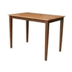 Solid Wood 30"x 48" Dining Table in Washed Gray Taupe - Walmart.com