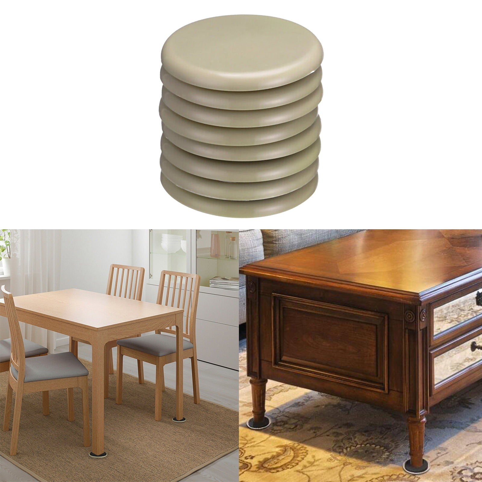 Click here for Runquan Queen 8pcs Brown Furniture Sliders For Car... prices