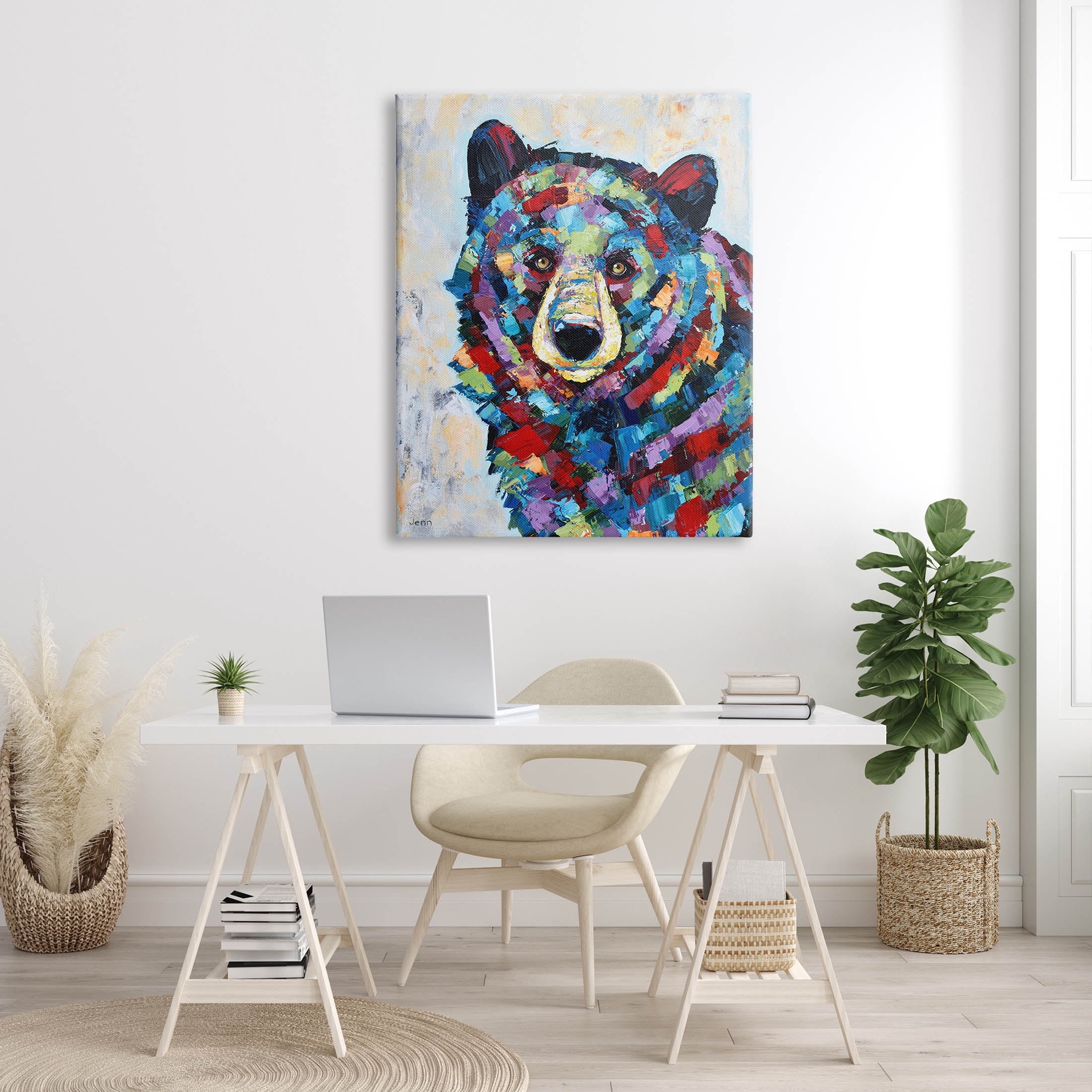 Abstract Bear Painting