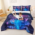 Aikeke Abstract Magic Dragon Queen Comforter Set 3 Pieces, Gradient ...