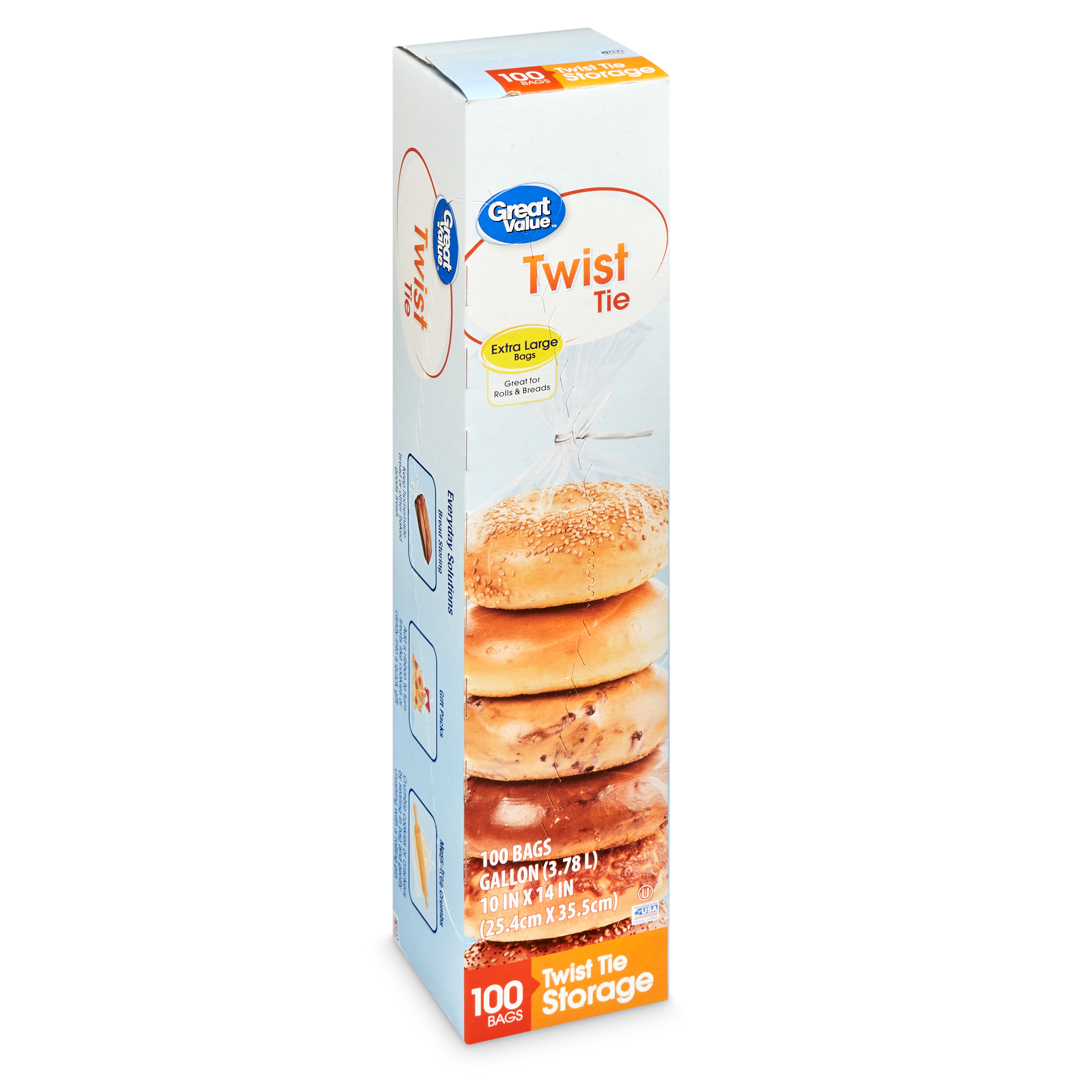 Great Value Twist Tie Storage Bags Gallon 100 Count Walmart Great Value Twist Tie Storage Bags Gallon 100 Count Walmart