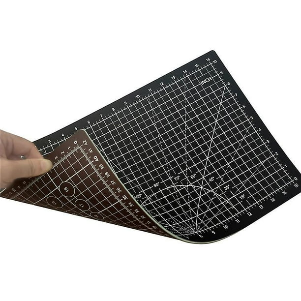 Tapete de corte A2 negro y marrón A2, tapete de corte autocurativo, placa de corte, tapete de ...