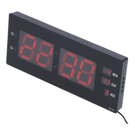 Digital Alarm Clock, Multipurpose LED Calendar Clock Digital Wall Clock ...