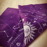 12 Constellations Tarots Tablecloth Board Game Velvet Divination Altar ...