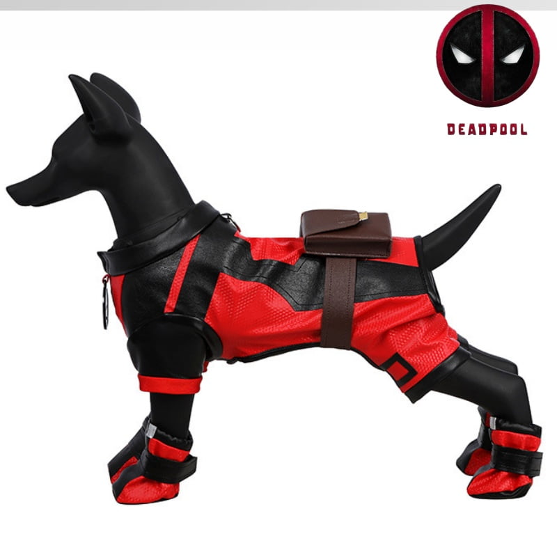 Disfraz de Cosplay de Deadpool para mascota, ropa de superhéroe para ...