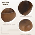 10 Pcs Acacia Wood Sauce Bowls, 3.1 x 1.4 in Round Natural Serving ...