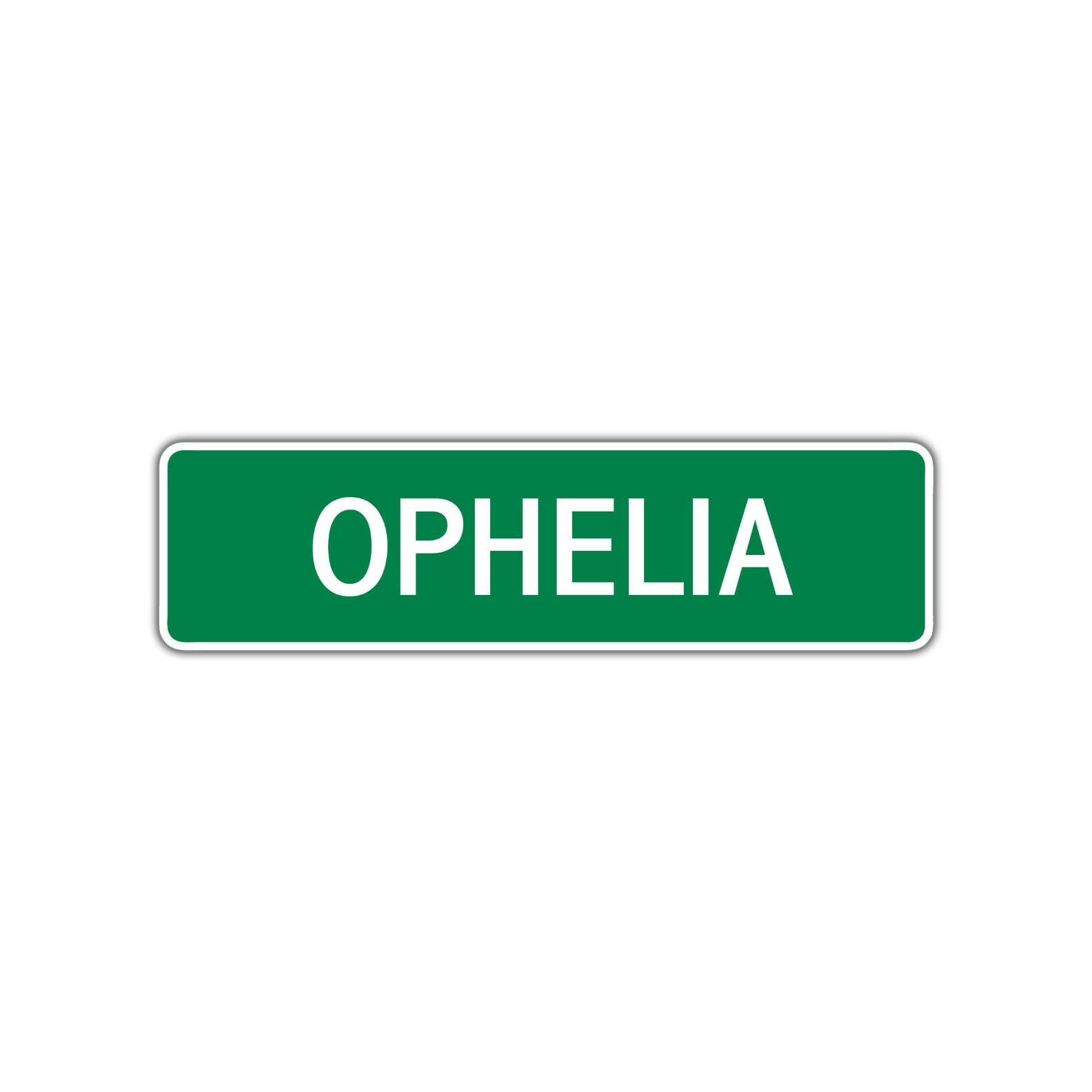 Ophelia Girls Children Name Letter Printed Label Indoor Outdoor Unique ...