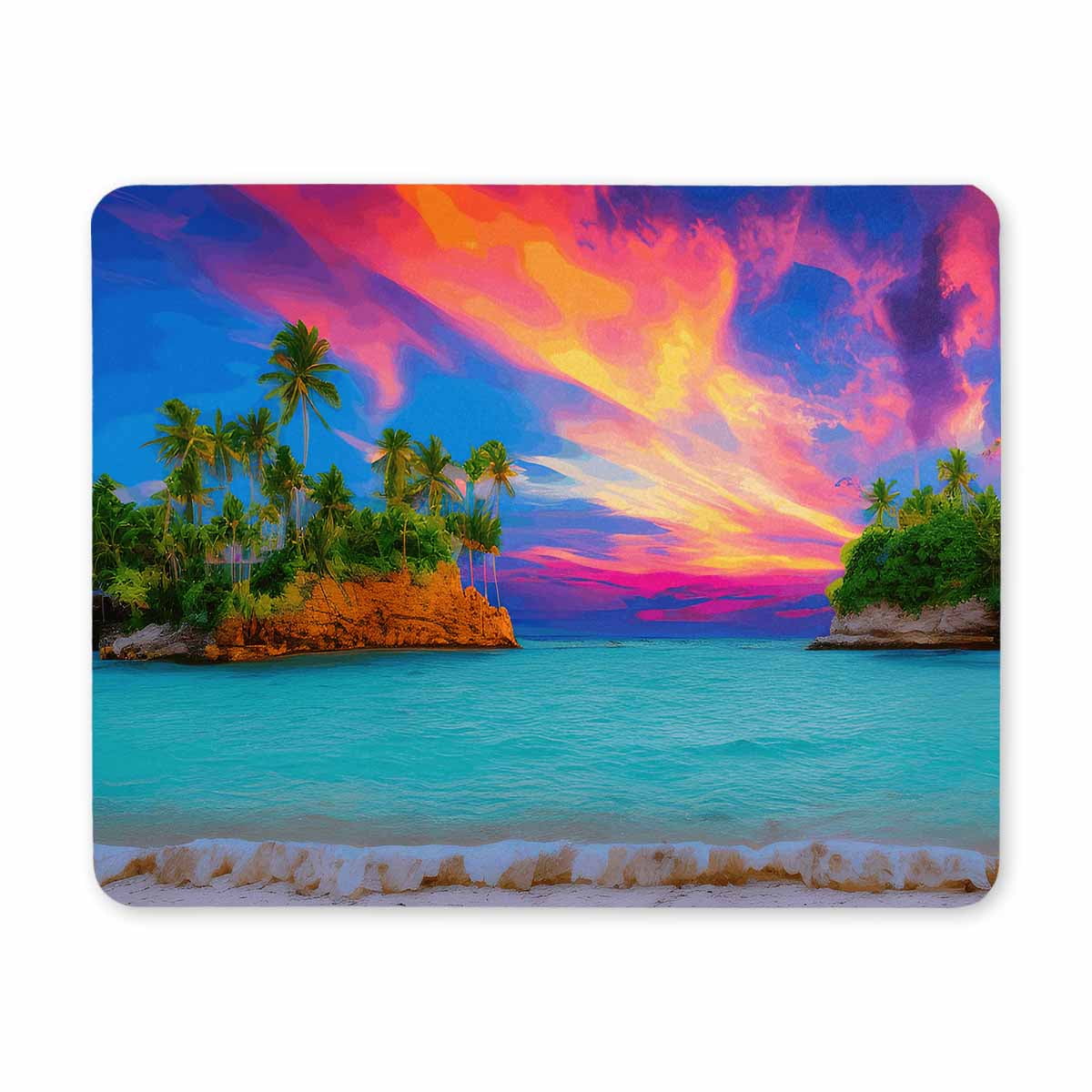 Beach Mouse pad， Mousepad Non-Slip Rubber Base Mouse Pads for Computers ...
