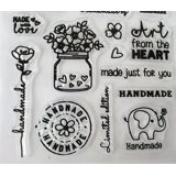 Walmart Clear Reusable Stamps - Handmade Love - For Craft, Card Making ...
