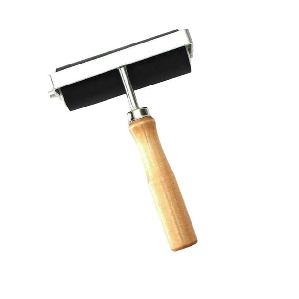 4 Inch Rubber Brayer Roller for Printmaking, Printing, Oil Tools Anti ...