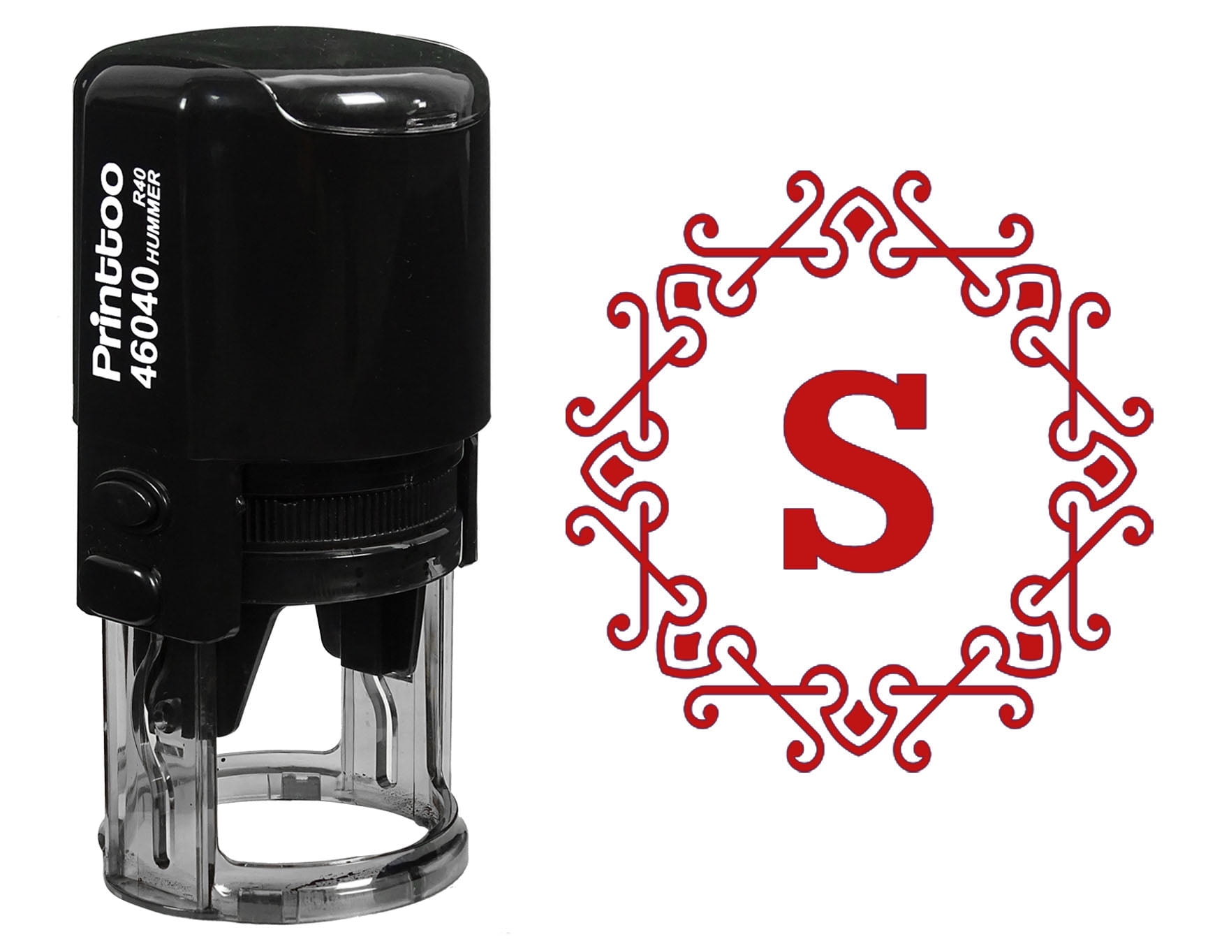 Printtoo Office Stationary Self Inking Octagon Celtic Swirl Frame S ...