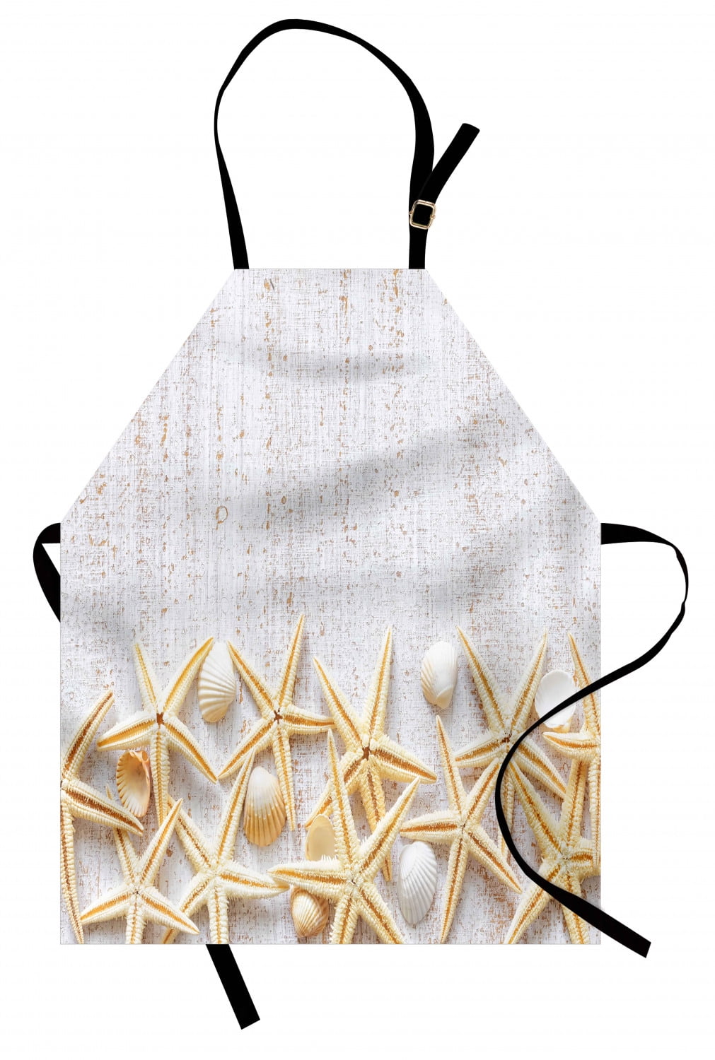 Seashells Apron Sea Shells on Timber Pattern Tropical Honeymoon ...