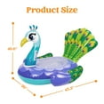 "SYNCFUN 2-Pack Dinosaur and Peacock Pool Floats, Inflatable Pool Toys ...