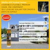 SIKA Sikaflex-410 Asphalt Sealant - Black, Self-Leveling Hybrid for ...