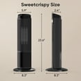 CONCETTA Tower Space Heater with Fireplace Effect – Oscillating ...