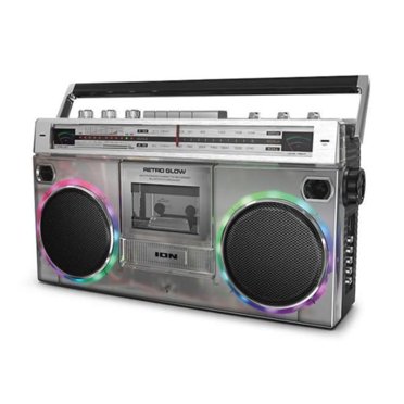 ION Audio Street Rocker Black - Portable Retro-Style Stereo Boombox ...