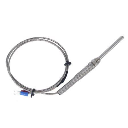 1x 50mm -Type Temperature Controller Thermocouple Probe Sensor Cable 1M ...