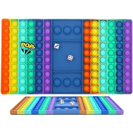 Big Size Push Pop on Fidget Toy, Giant pop its Toy, Large Rainbow Chess ...