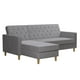 CosmoLiving by Cosmopolitan Liberty Reversible Sectional/Futon with ...