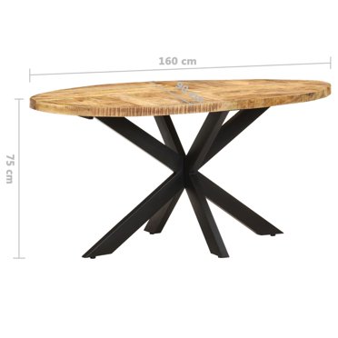 vidaXL Dining Table Living Room Dinner Kitchen Table Multi Materials ...