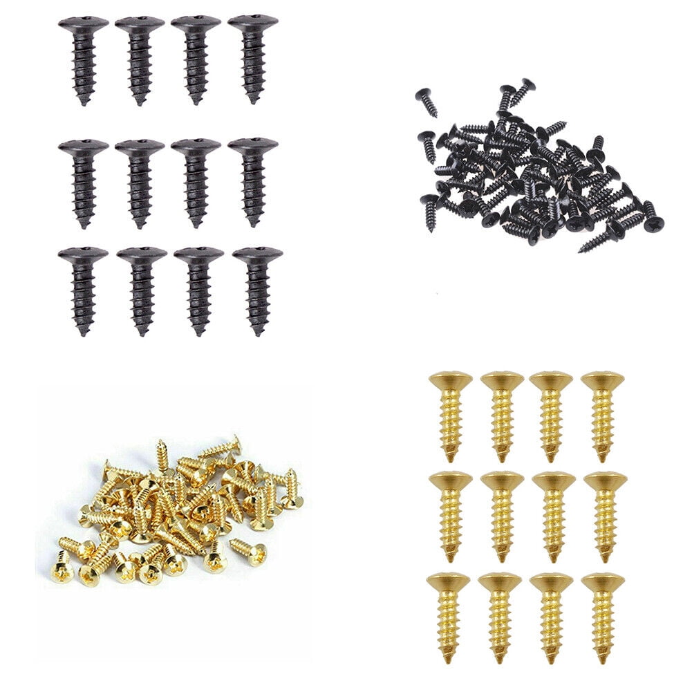 US 100-200 Pack Guitar Pickguard Screws for Strat Tele Electric Guitar ...
