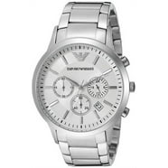 Emporio Armani Men's Quartz Analog White Dial Stainless Steel 50m Watch ...