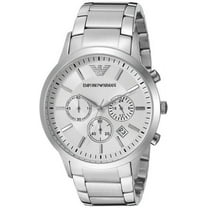 Emporio Armani Men's Quartz Analog White Dial Stainless Steel 50m Watch ...