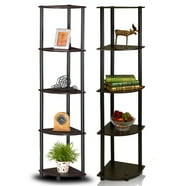 Turn-N-Tube 5 Tier Corner Rack, Multipurpose Shelving, Dark Brown ...