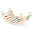 CIPACHO 4-in-1 Multifunctional Wooden Climbing Toys with Rocker and ...