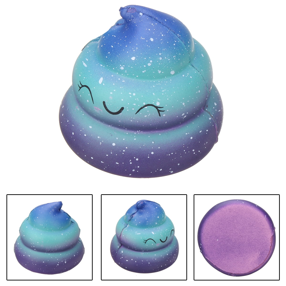 Squishy Poo Star Sky Rainbow Mini Slow Rising Squeeze Cartoon Kid Toy ...