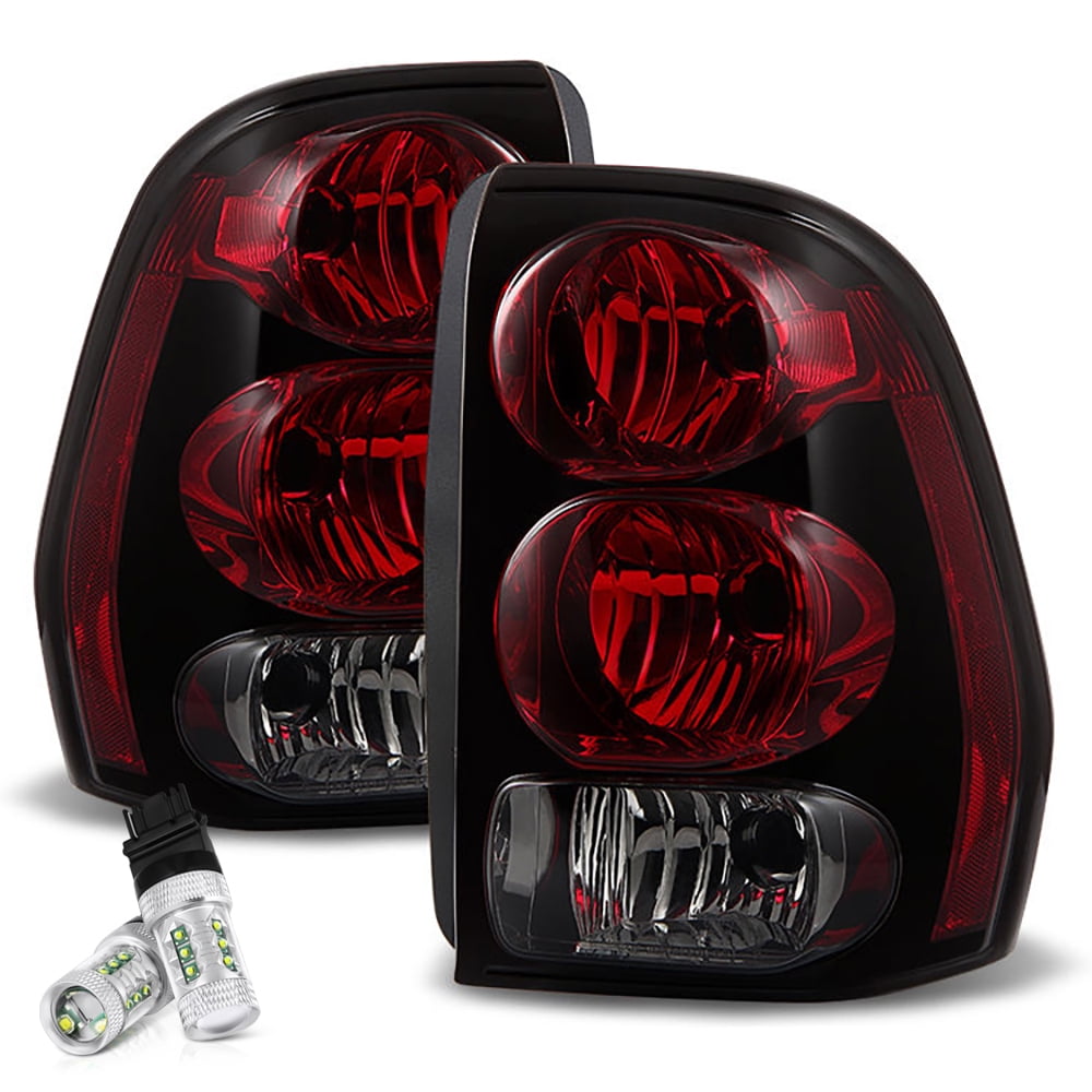 VIPMOTOZ Black Housing OE-Style Tail Light Lamp Assembly For 2002-2009 ...