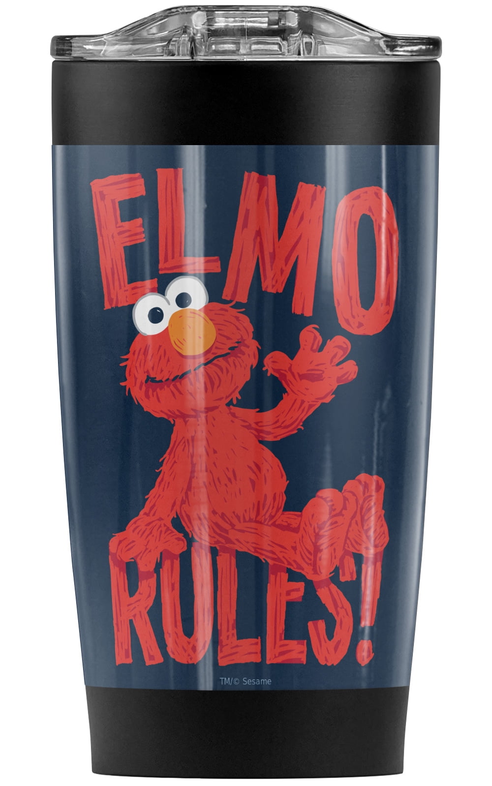 Sesame Street/Elmo Rules Stainless Steel Tumbler 20 oz Coffee Travel ...