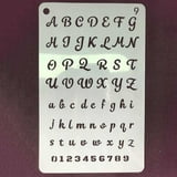 12 Sheets Calligraphy Stencils Bookmark Templates Numbers and Letters ...