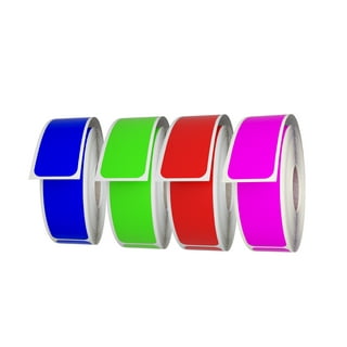 Red rectangle label stickers 3x1 Labels color code - 120 pack by Royal ...